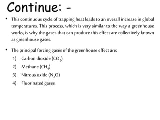 Greenhouse effect PPT | PPTX