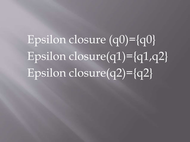 simple problem to convert NFA with epsilon to without epsilon | PPTX