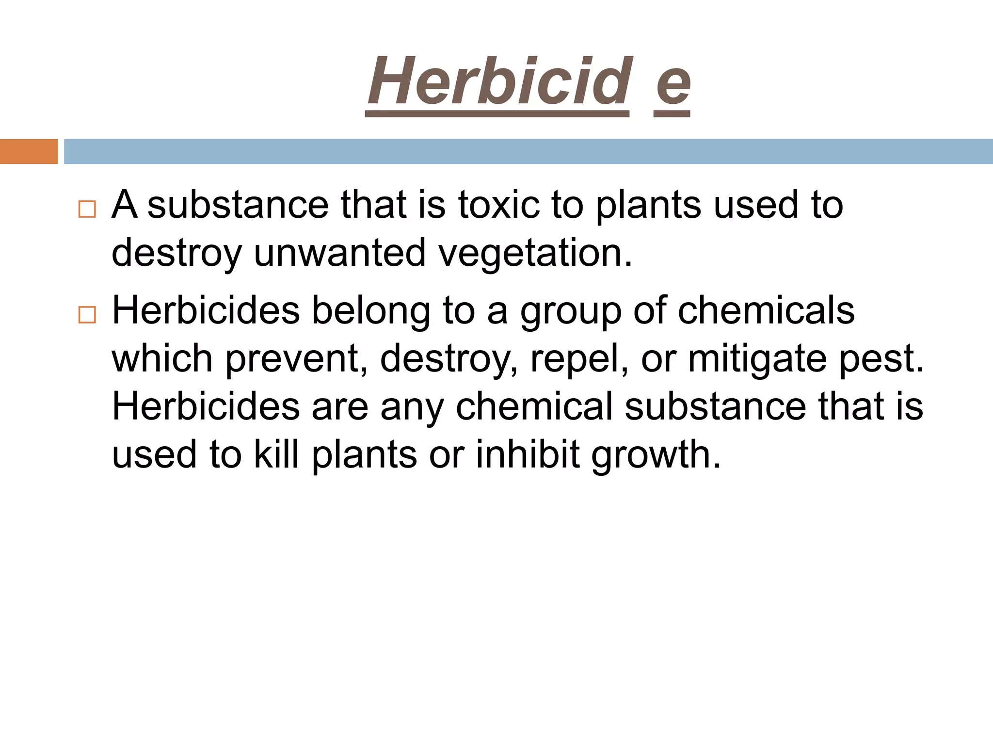 Biological herbicides and its types with available bio hebicides | PPTX
