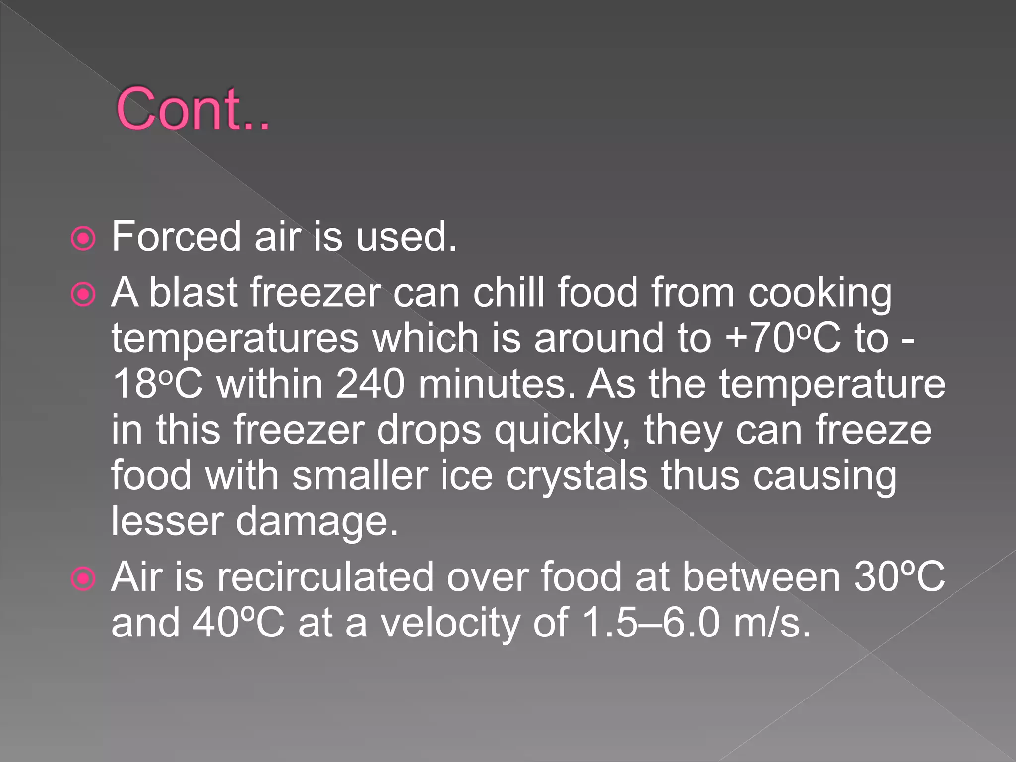 Air blast and immersion freezing | PPTX