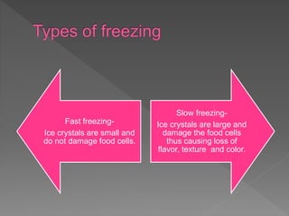 Air blast and immersion freezing | PPTX