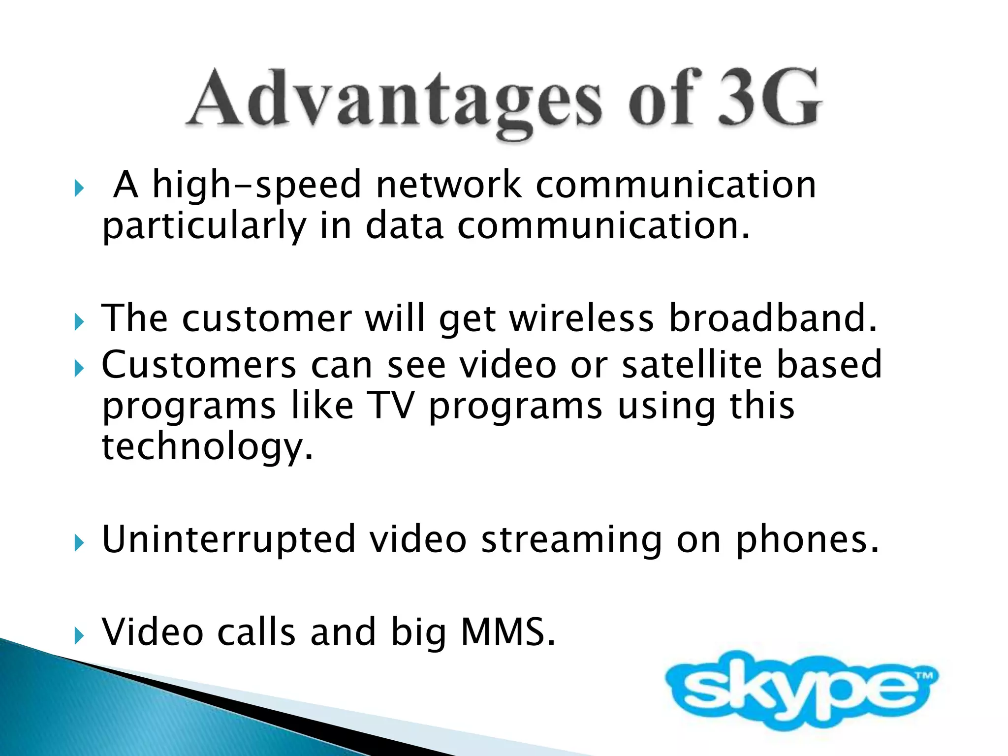 3G & 4G : Advantages and disadvantages | PPT