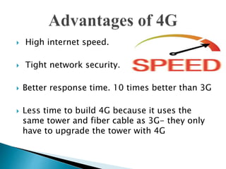 3G & 4G : Advantages and disadvantages | PPT