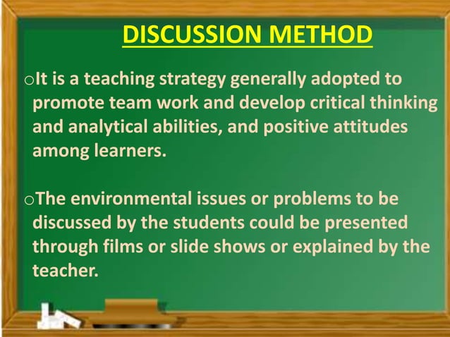 teaching methods of environmental education | PPTX
