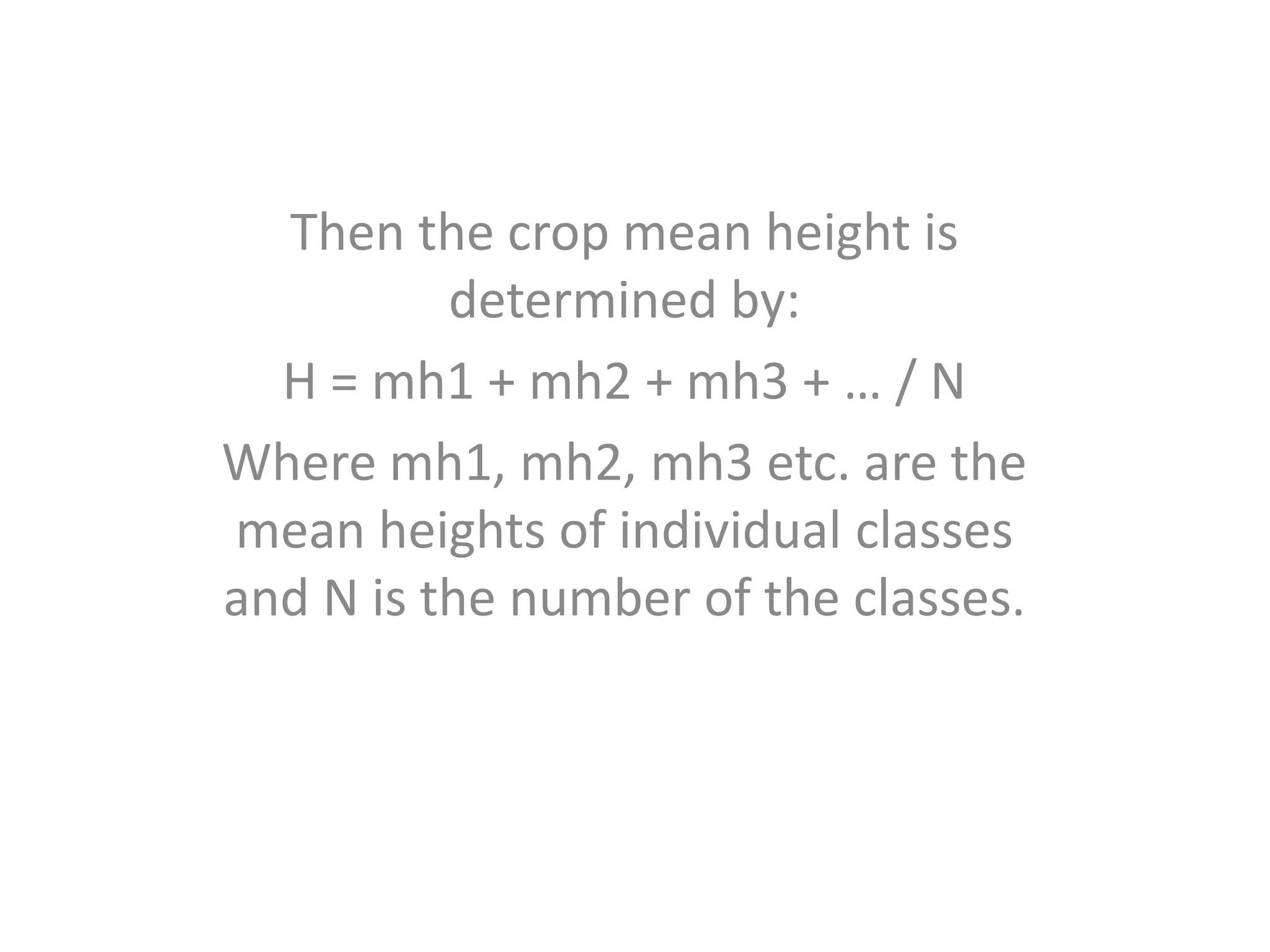 Crop diameter and crop height | PPTX
