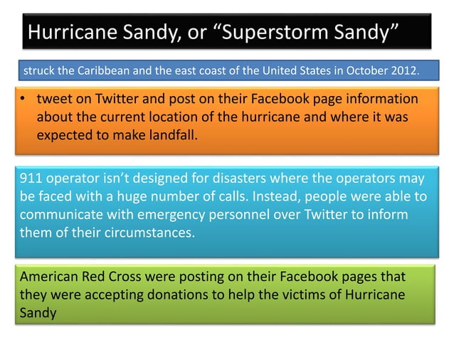 ROLE OF SOCIAL MEDIA IN DISASTER MANAGEMENT | PPTX | Social Networking ...