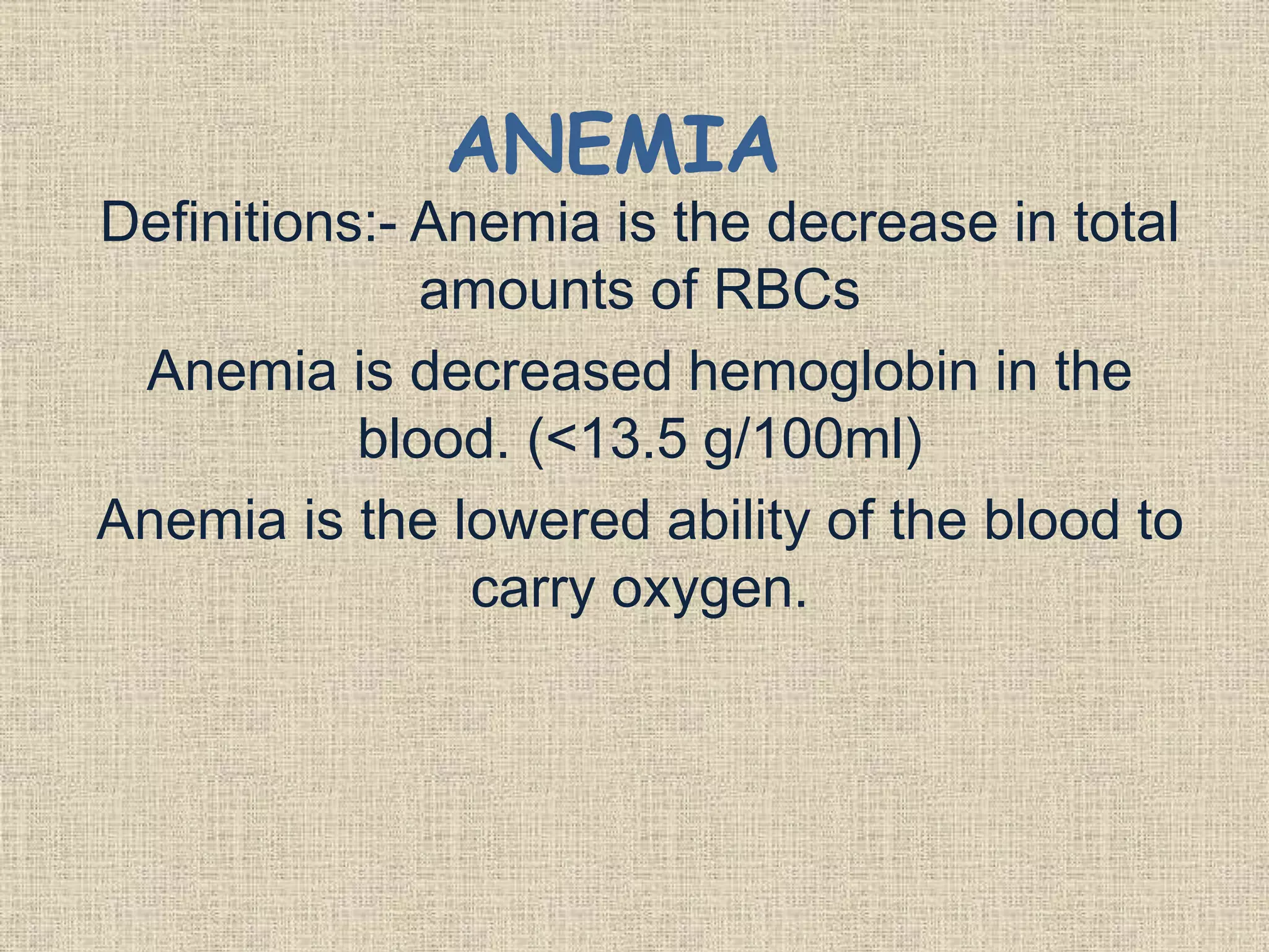 Anemia | PPTX