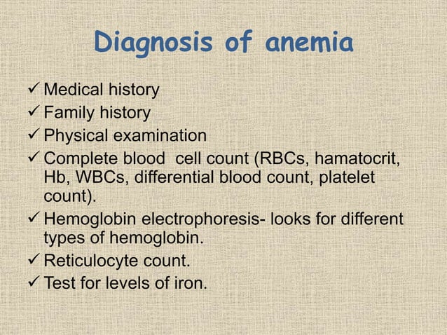 Anemia | PPTX | Blood Disorders | Diseases and Conditions