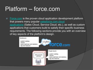 “Salesforce Multi-tenant architecture”, | PPT