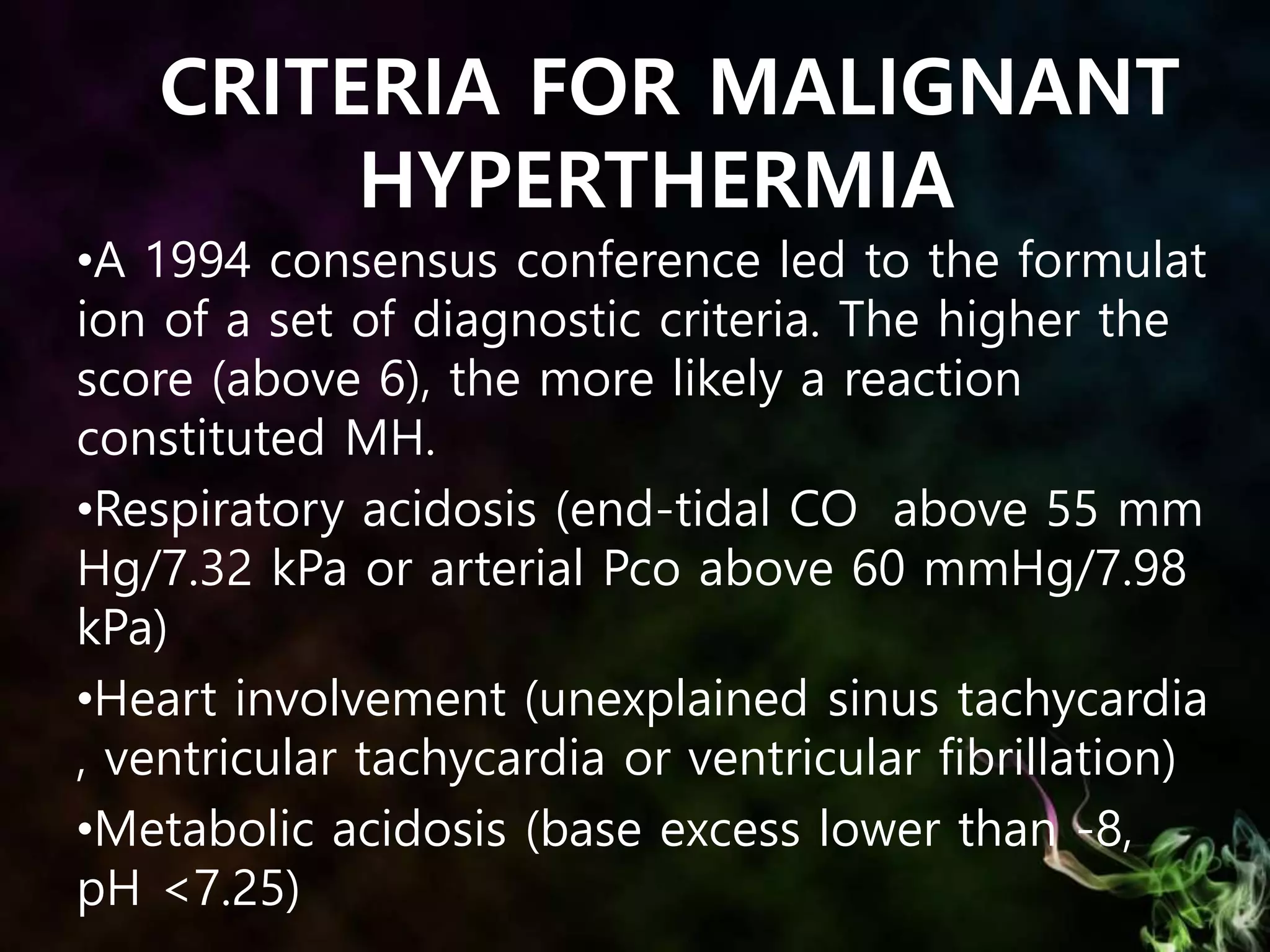 malignant hyperthermia (MH) | PPTX
