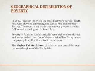 Poverty In Pakistan | PPTX | Debated Sensitive Social Issues ...