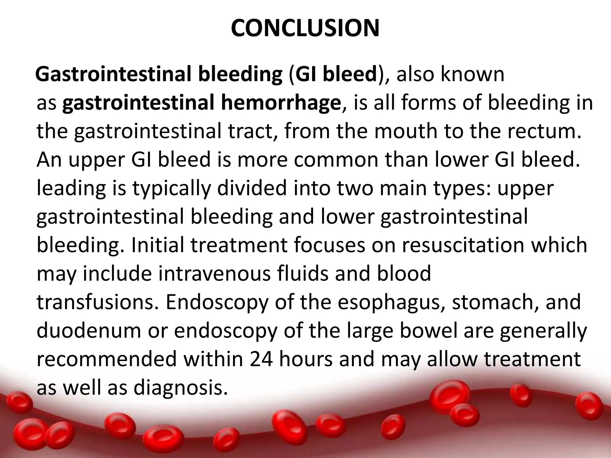 gastrointestinal bleeding ( GI Bleed) | PPTX