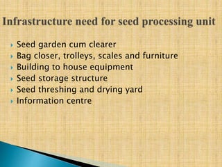 Development and management of seed programme -seed village concept | PPTX