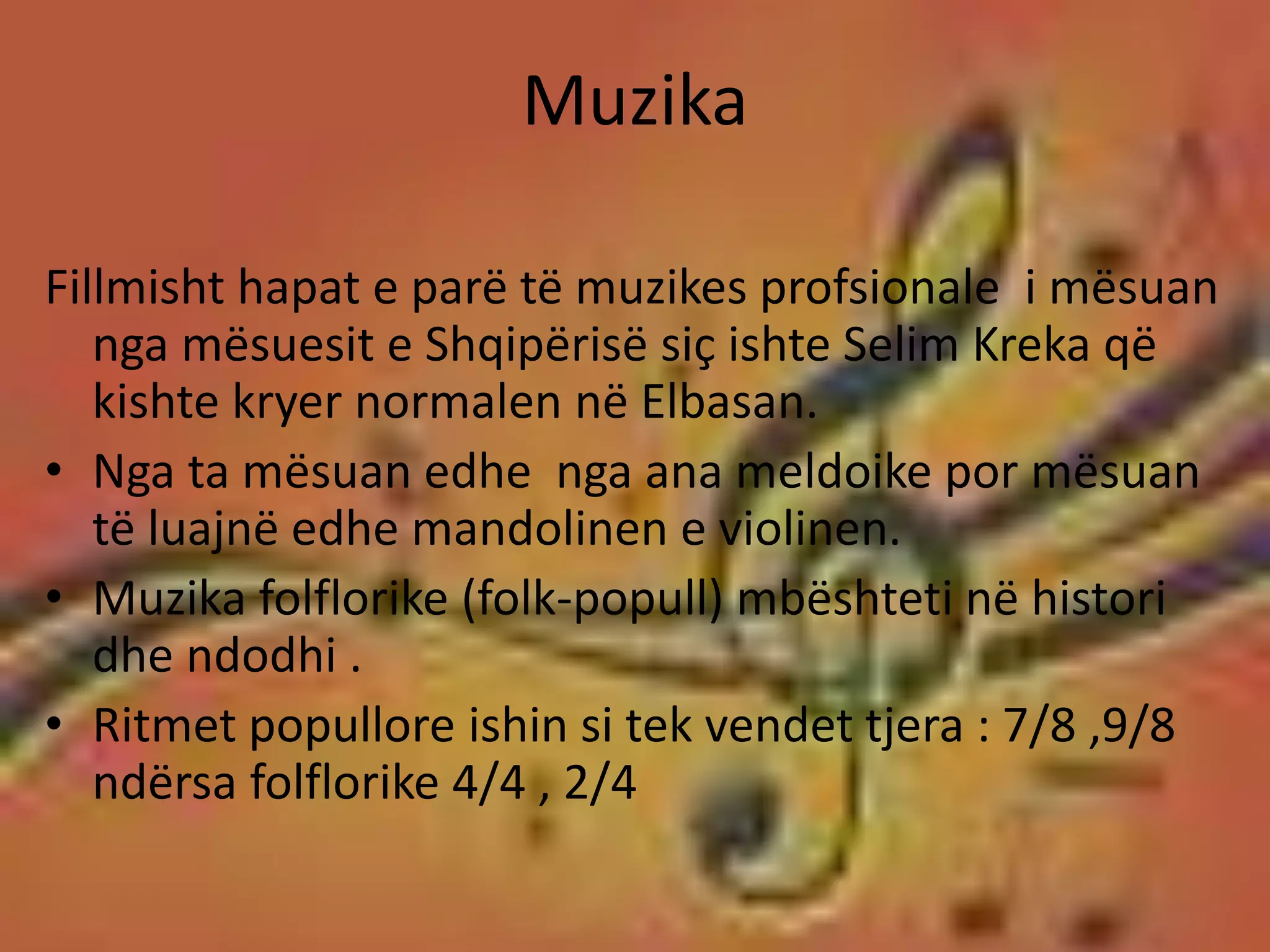 Muzika-Tadicionale - Gentrit Mulaku | PPT