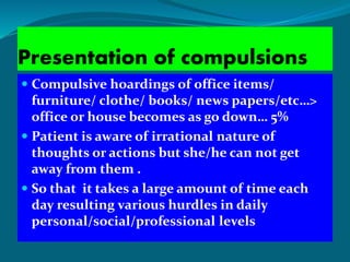 ocd -Obsessive compulsive Disorder | PPT