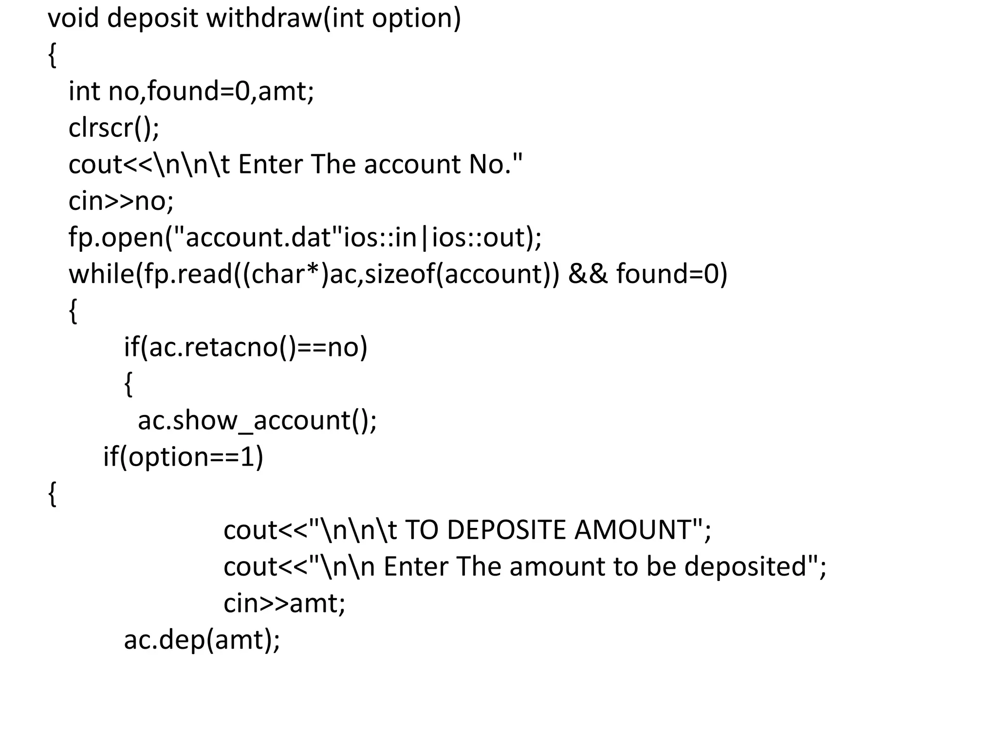 Bank Management System | PPT