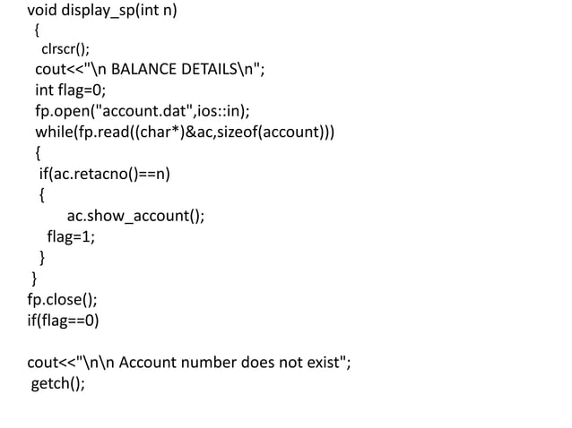 Bank Management System | PPT
