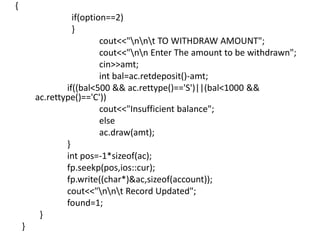 Bank Management System | PPTX