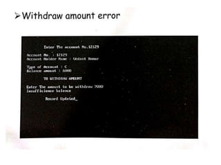 Bank Management System | PPT