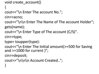 Bank Management System | PPT