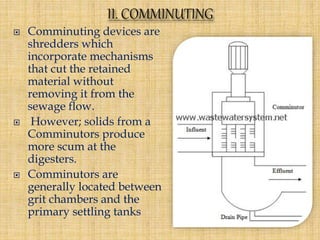 sewage waste water treatment | PPTX