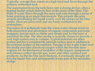 sewage waste water treatment | PPTX