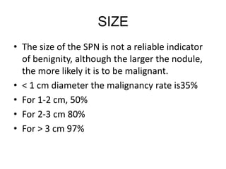 BENIGN AND MALIGNANT LUNG NEOPLASAM MASSES | PPTX