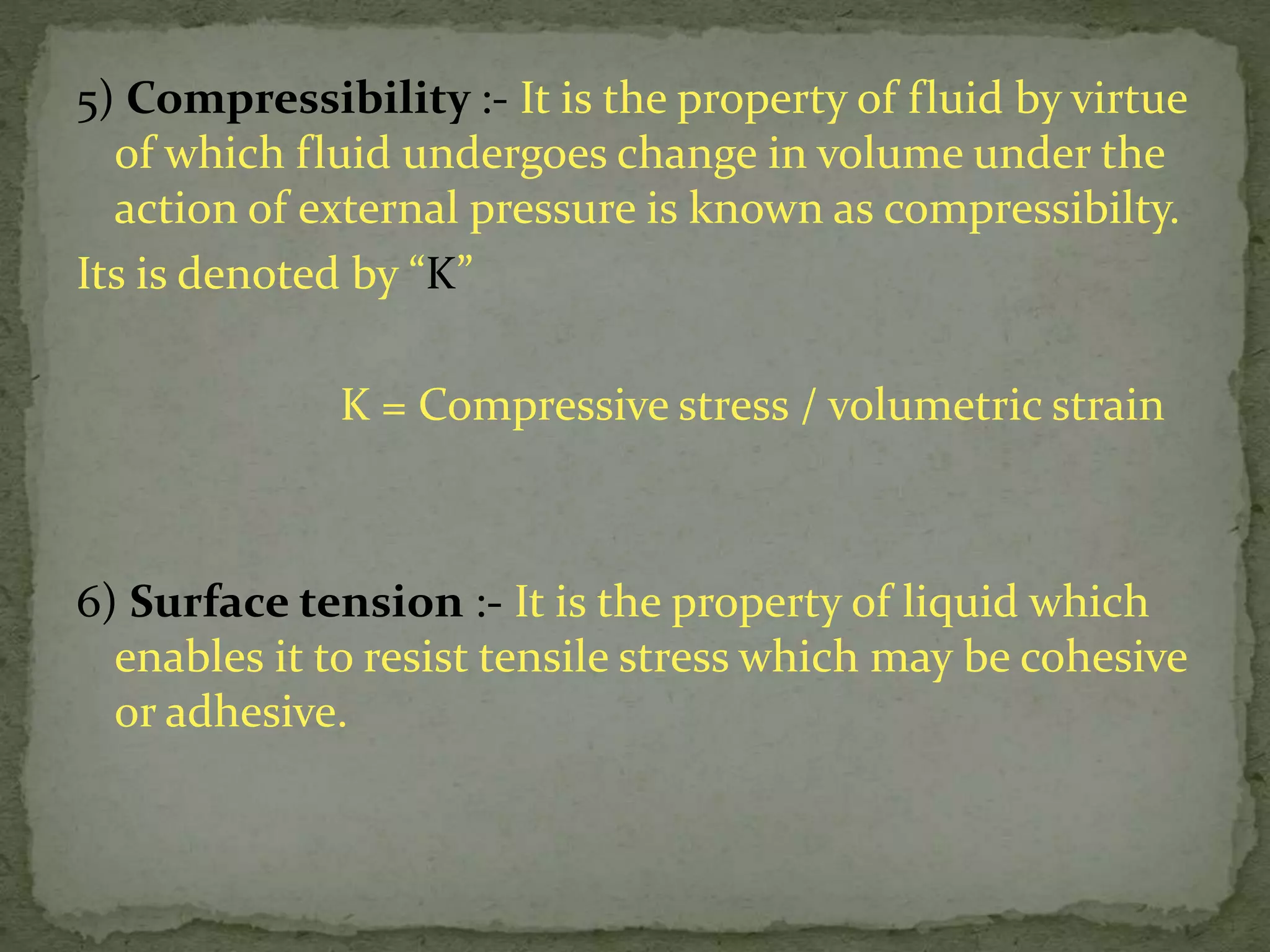 PROPERTIES OF FLUIDS & ITS PRESSURE MEASURMENTS | PPTX