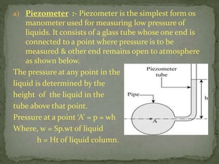 PROPERTIES OF FLUIDS & ITS PRESSURE MEASURMENTS | PPT