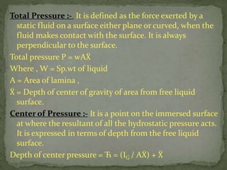 PROPERTIES OF FLUIDS & ITS PRESSURE MEASURMENTS | PPT