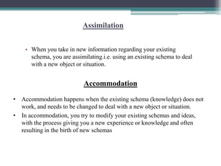 Jean Piaget's theory of cognitive development | PPTX