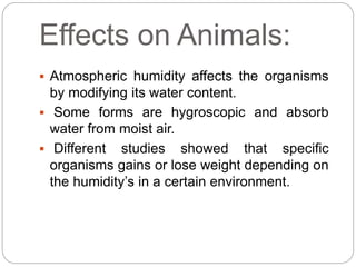 Effects of Humidity | Instruments to measure Humidity | PPTX