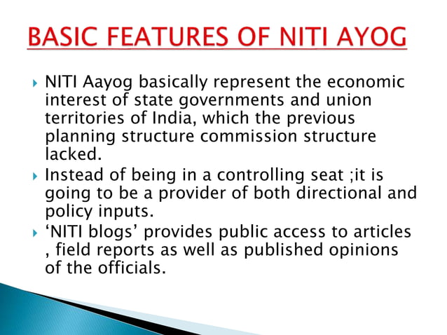 NITI AAYOG | PPT