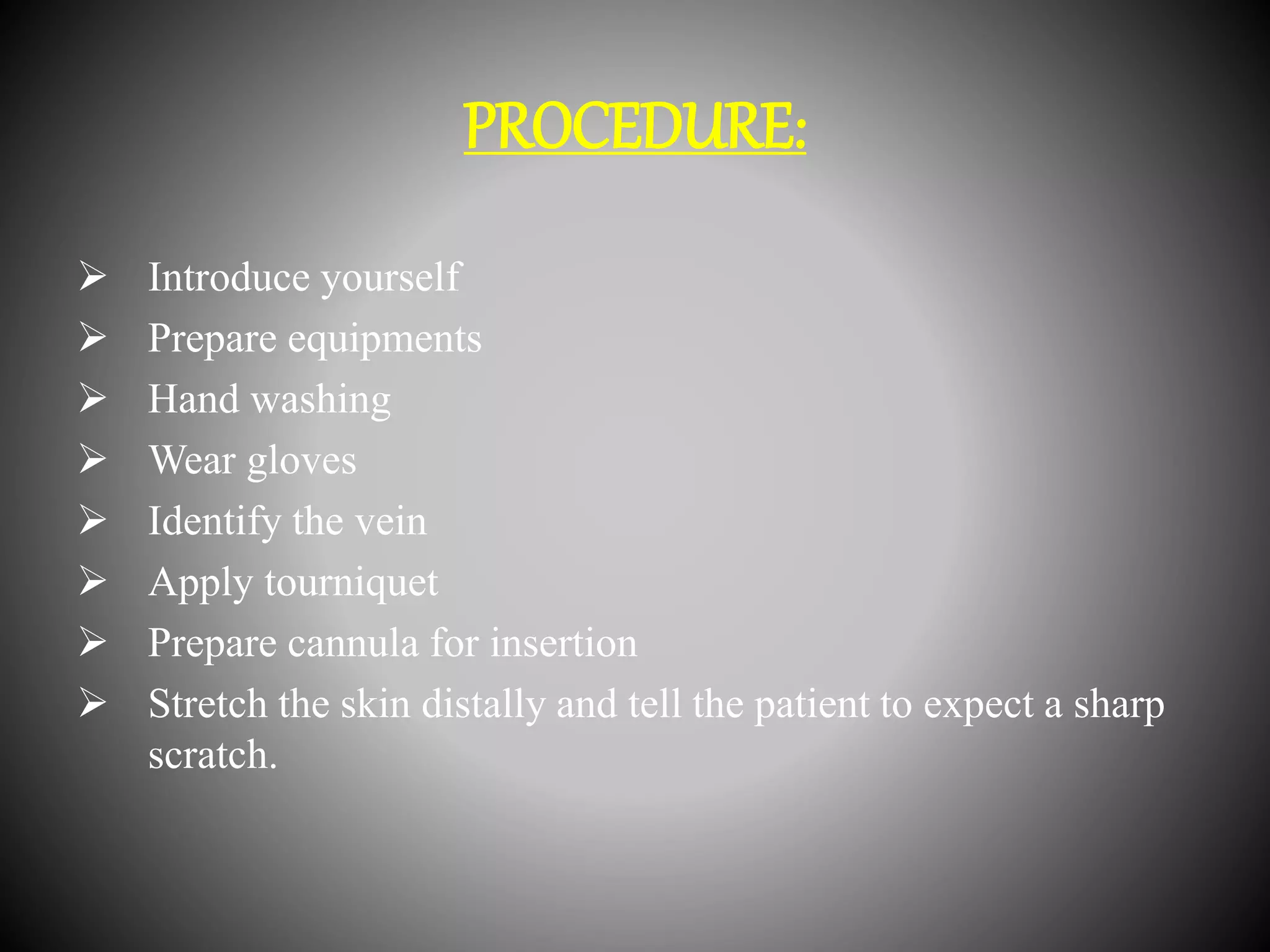 cannulation and introduction, sizes and site of cannula | PPTX