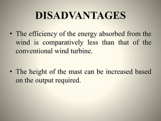 BLADELESS WIND TURBINE | PPTX