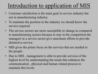 application of MIS ppt | PPT