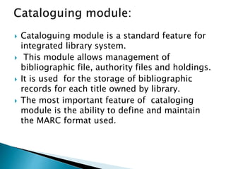 integrated library system | PPT