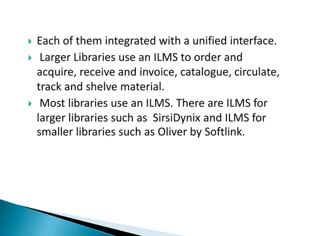 integrated library system | PPT