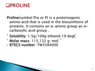 AMINO ACIDS BIO CHEMISTRY | PPTX