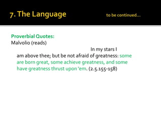 Malvolio Twelfth Night Quotes