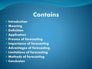 forecasting | PPT