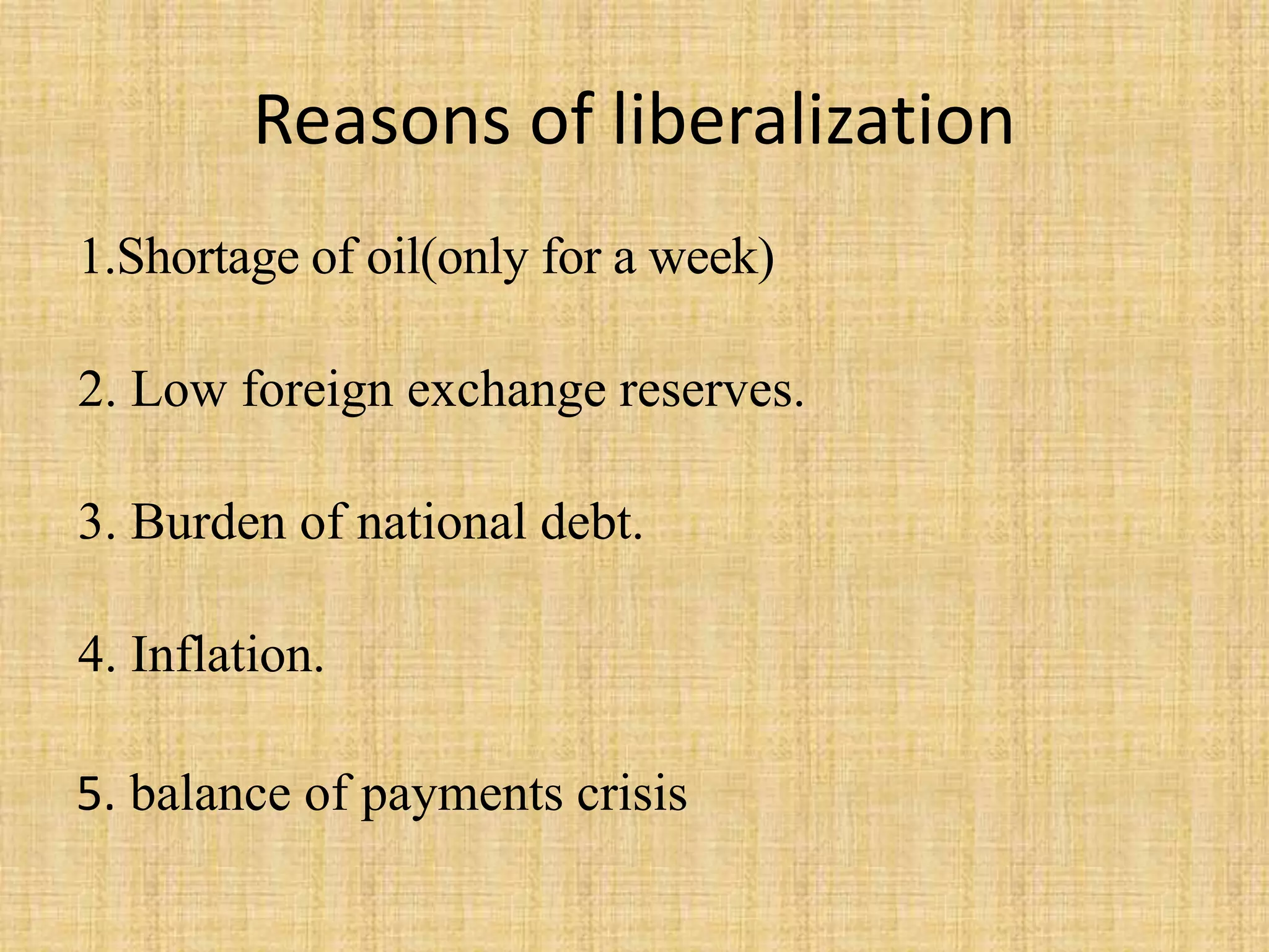 liberalization in india | PPTX