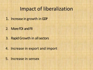 liberalization in india | PPTX