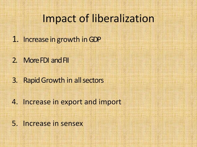 liberalization in india | PPT
