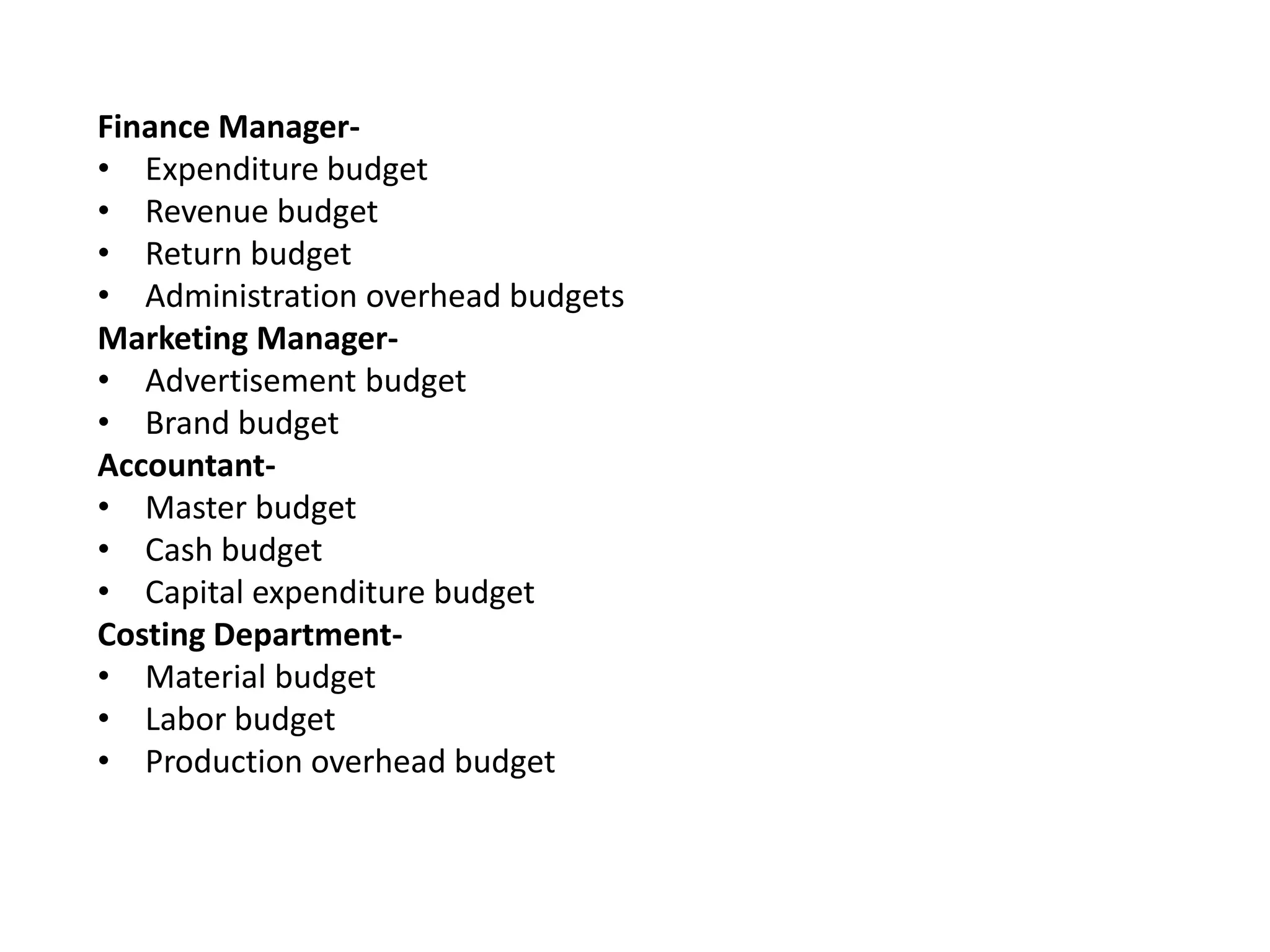 BUDGET TERMINOLOGY | PPTX
