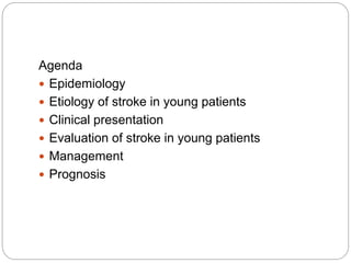 Stroke in children and young adult | PPTX