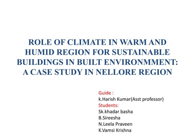 climate consultant software project | PPT