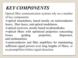 OPTICAL COMMUNICATION SYSTEM | PPT