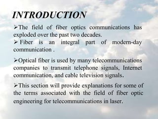 OPTICAL COMMUNICATION SYSTEM | PPT