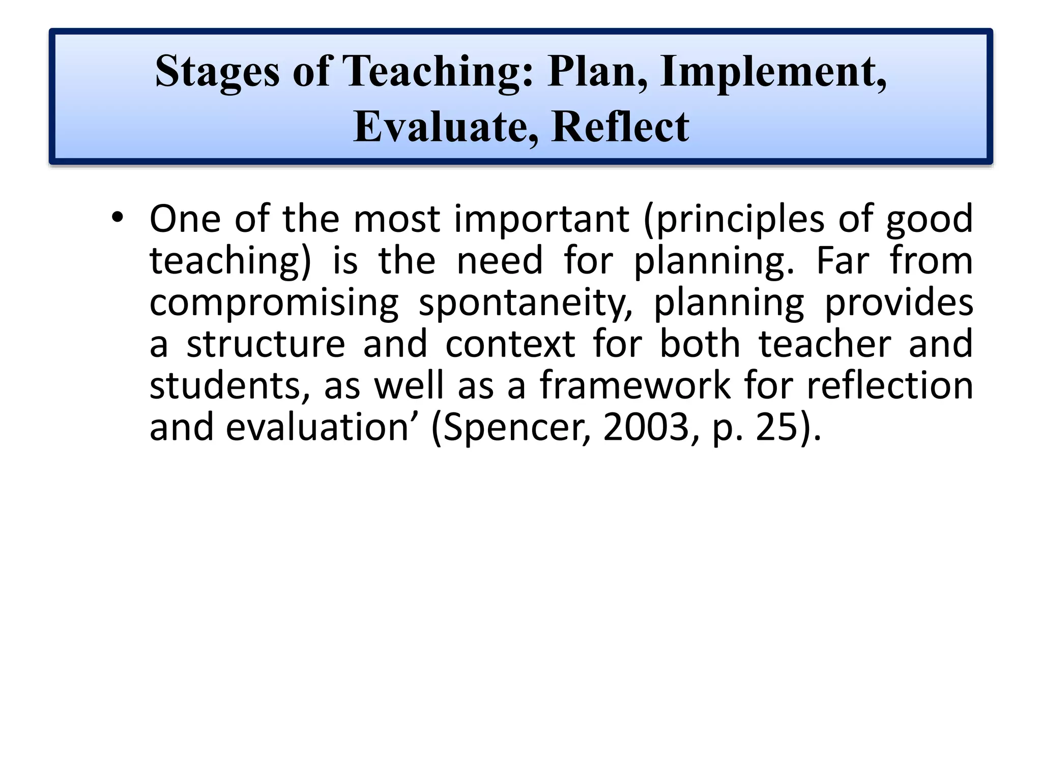 stages of teaching | PPTX
